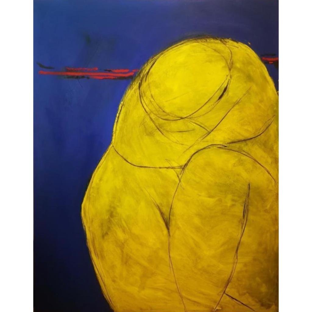 CF Figure N 01 Dimensions 104 x 84 cm CHAFIK Fouzia - Bloc 9 Art