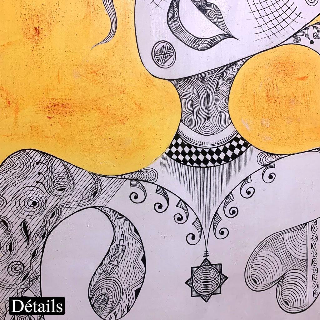 La dame Dimensions 184 X 134 cm LAMIMA Youssef - Bloc 9 Art