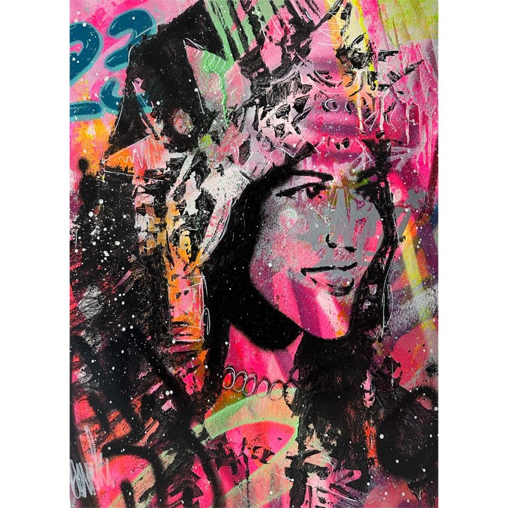 Barki portrait N 02 Dimensions 76X62cm BARKI Cheaib - Bloc 9 Art