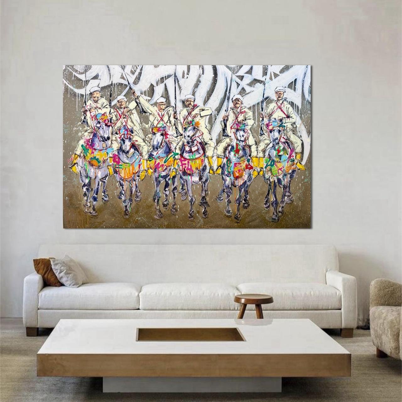 Barki Composition N 08Dimensions 130 X 195 cm BARKI Cheaib - Bloc 9 Art