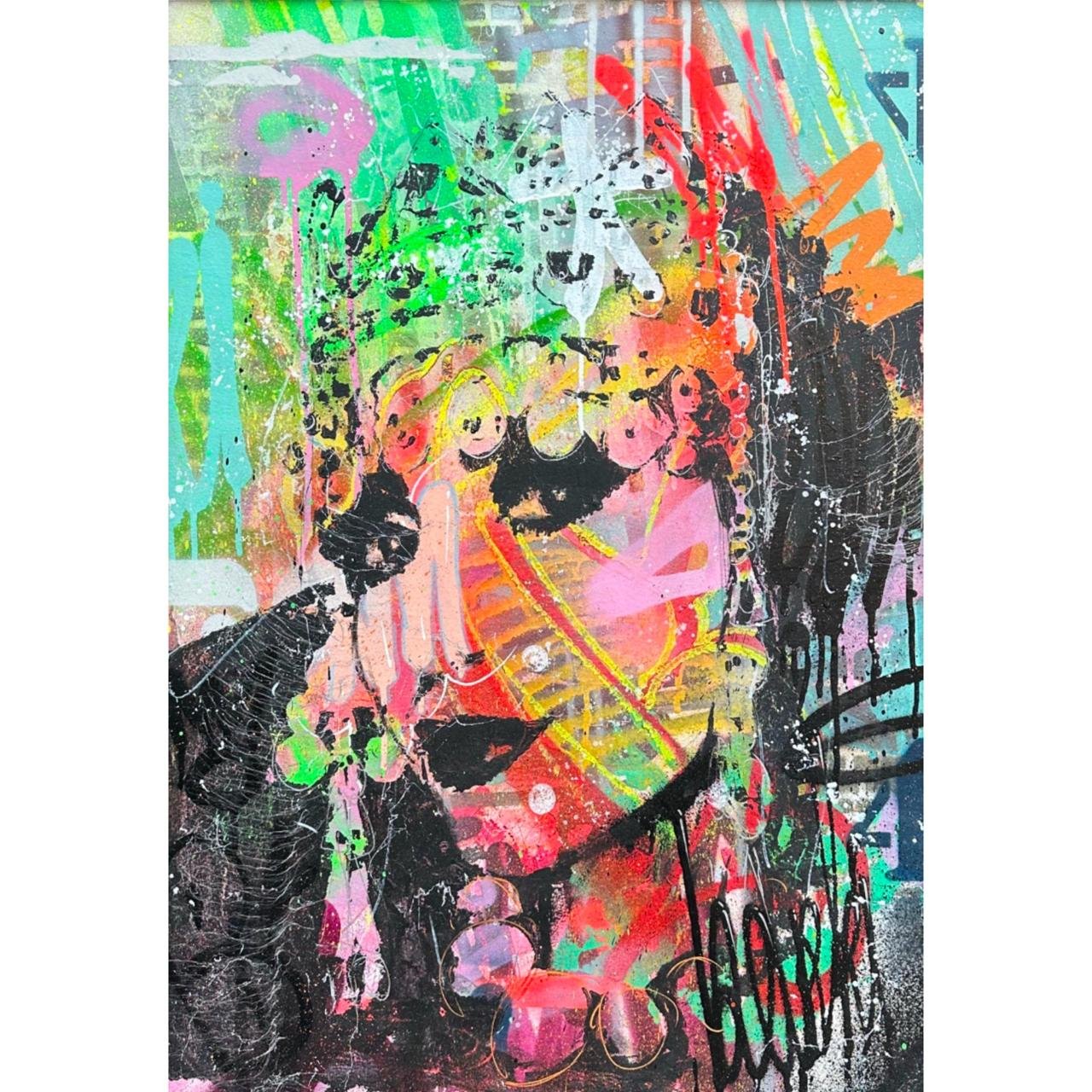 Barki portrait N 08Dimensions 91 X 70 cm BARKI Cheaib - Bloc 9 Art